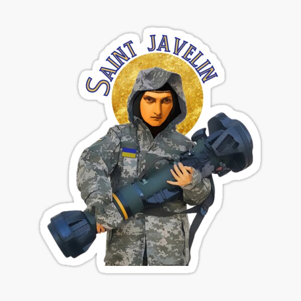 "Saint Javelin • FGM-148 Ukraine" Sticker for Sale by ToyoYukimura ...