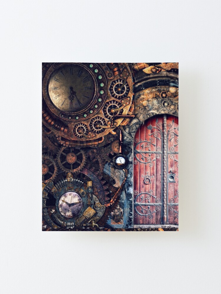 "Steampunk | Steampunk Time Travel | Steampunk Clockwork" Mounted Print ...