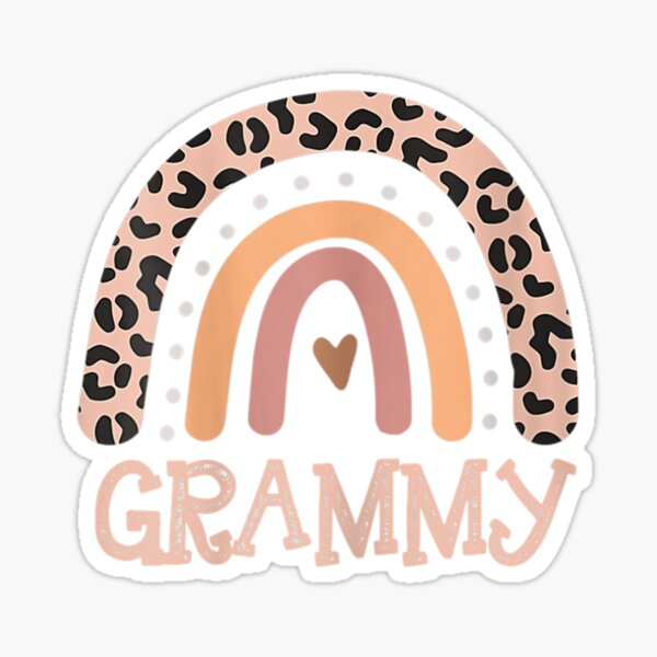 "Womens Grammy Gifts For Mother Grandmother Family Rainbow Leopard ...