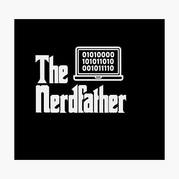 Lámina fotográfica «Camiseta divertida del día del padre The Nerd ...