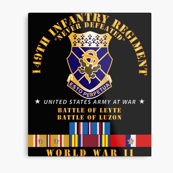 "Army - 149th Infantry Regiment - Battle of Leyte-Luzon - COA - WWII ...
