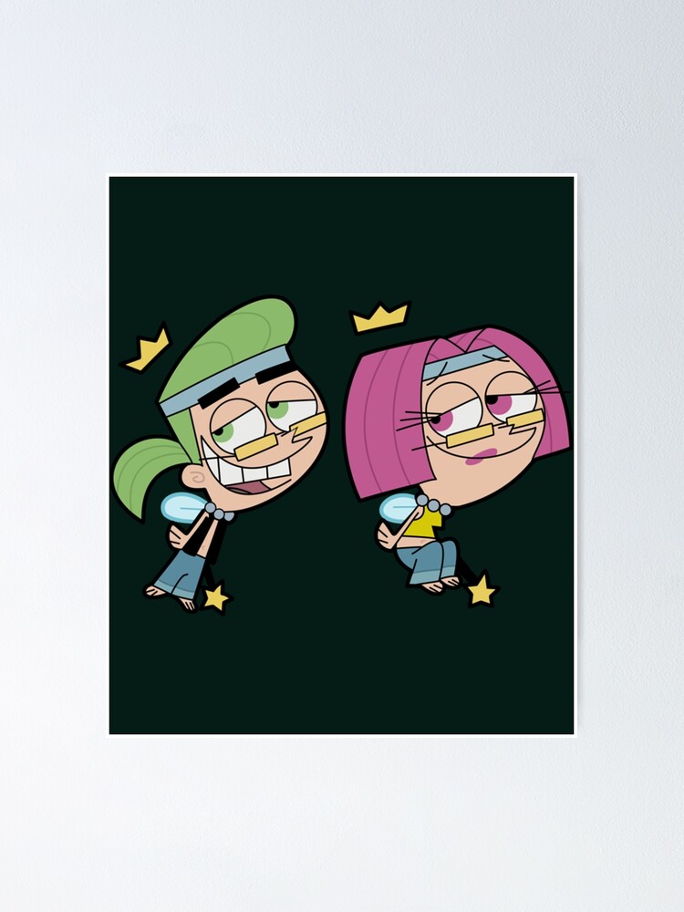"Hippie Cosmo And Wanda " Poster for Sale by GagaRidz | Redbubble