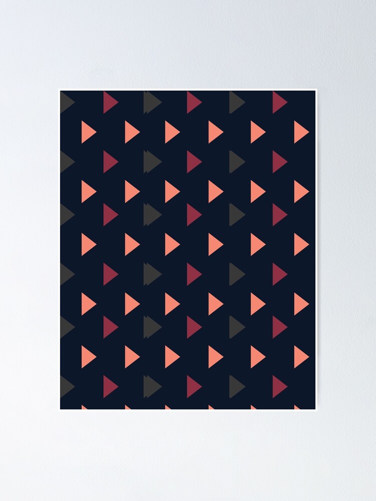 "Geometric Half Triangle Design " Poster for Sale by Oonward2021 ...