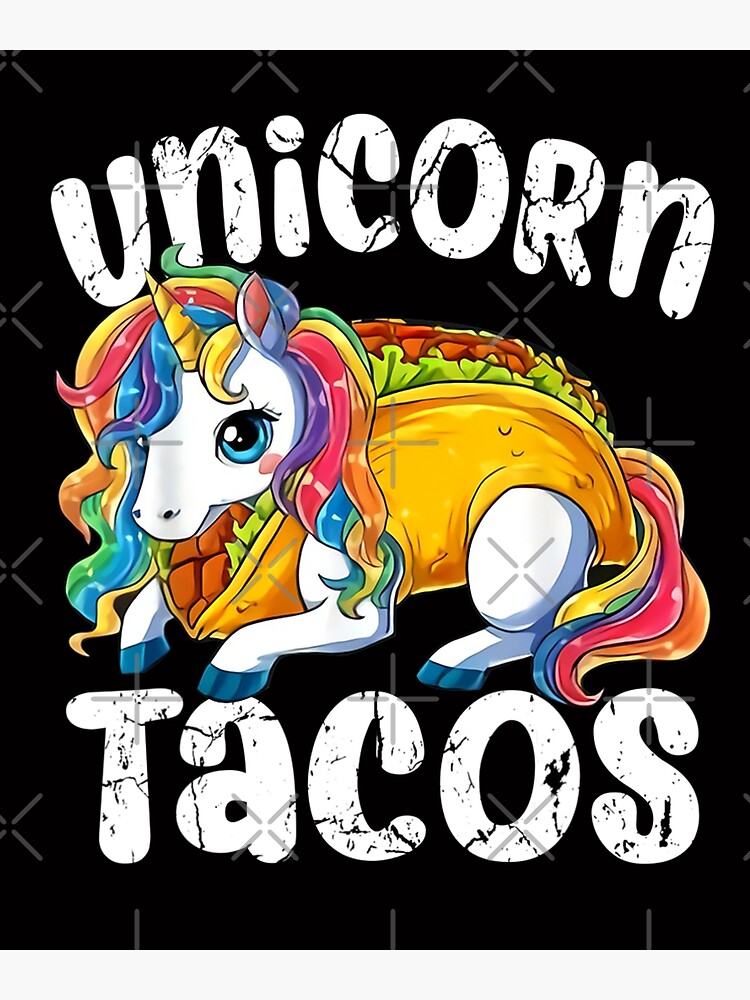 "Rainbow Unicorn Taco" Poster for Sale by desireedickens | Redbubble
