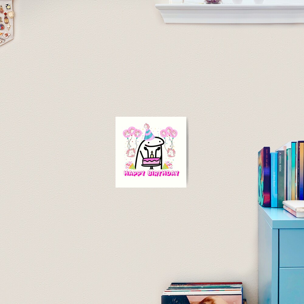 "flork girls happy birthday" Art Print for Sale by UTOPIAXD | Redbubble