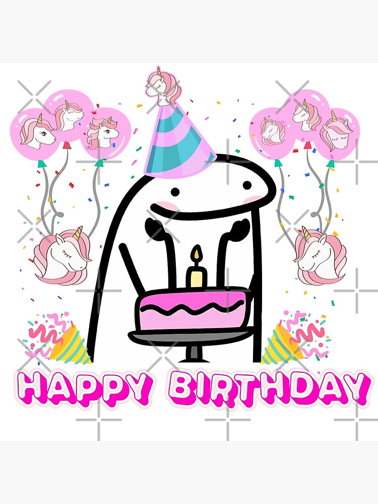 "flork girls happy birthday" Art Print for Sale by UTOPIAXD | Redbubble