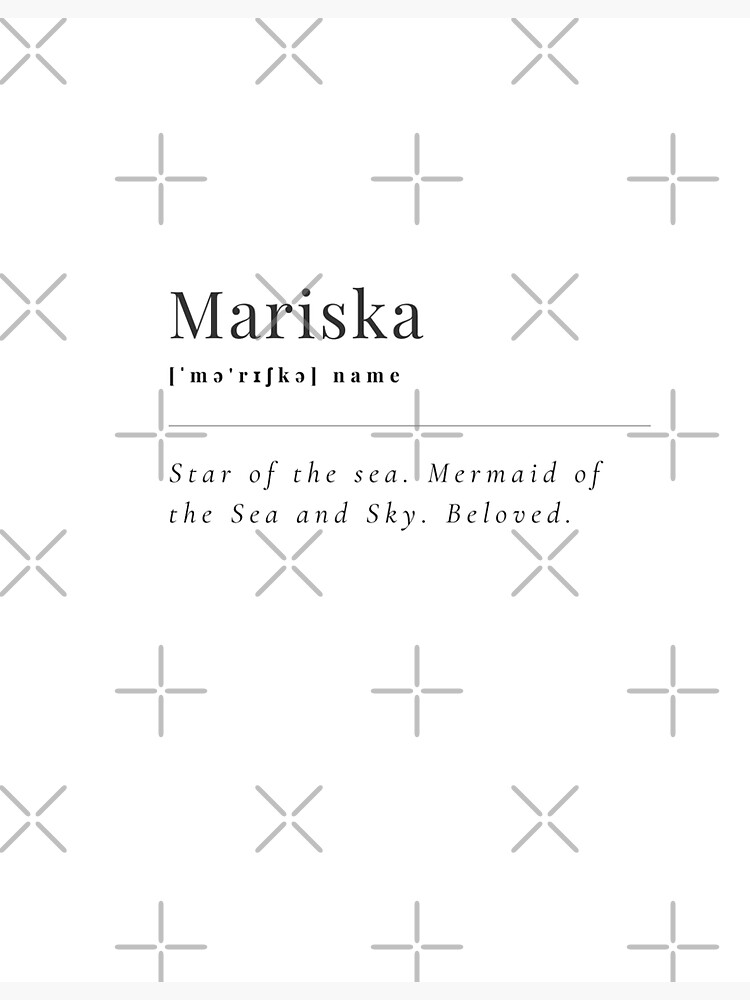 "Mariska Hargitay Mariska Name Definition" Sticker by AlexisValeska ...