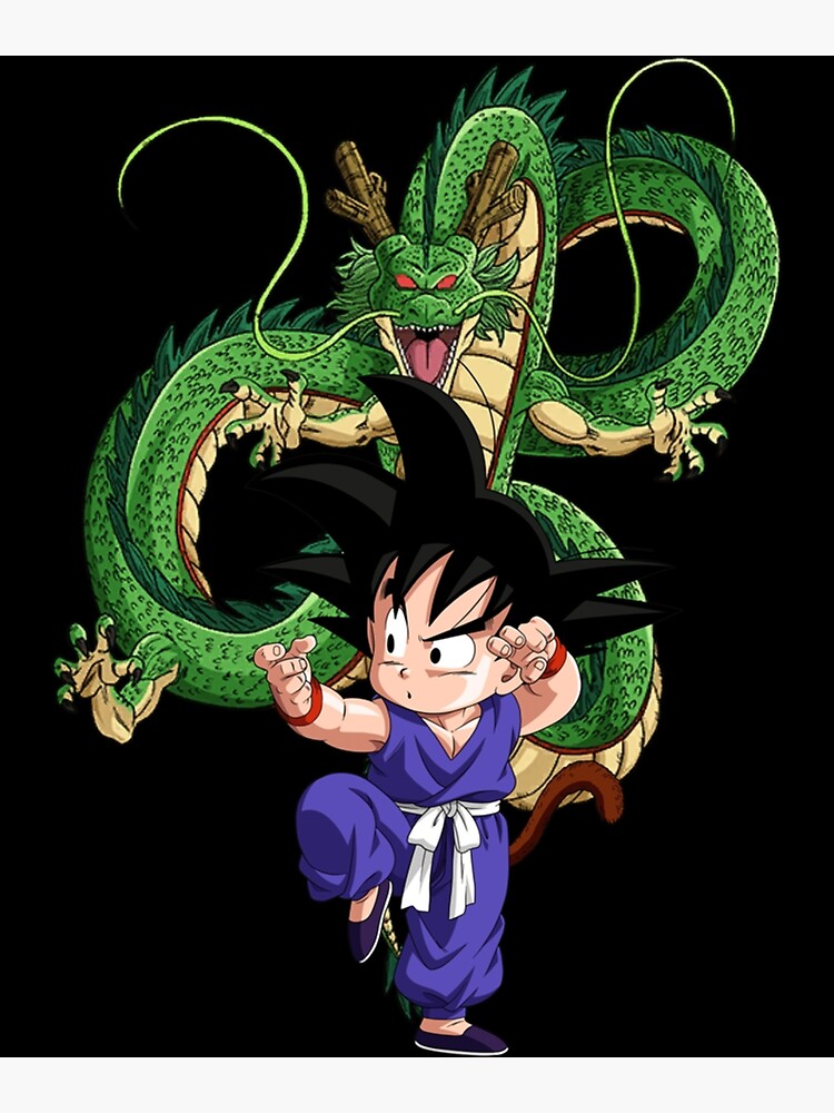 "Cute Kid Goku And Dragon Classic ." Poster by dycheszxvanh | Redbubble