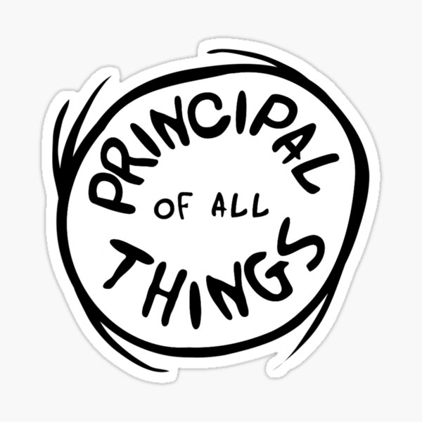 " Principal of all Things Emblem RED " Sticker for Sale by MeyoshiGil99 ...