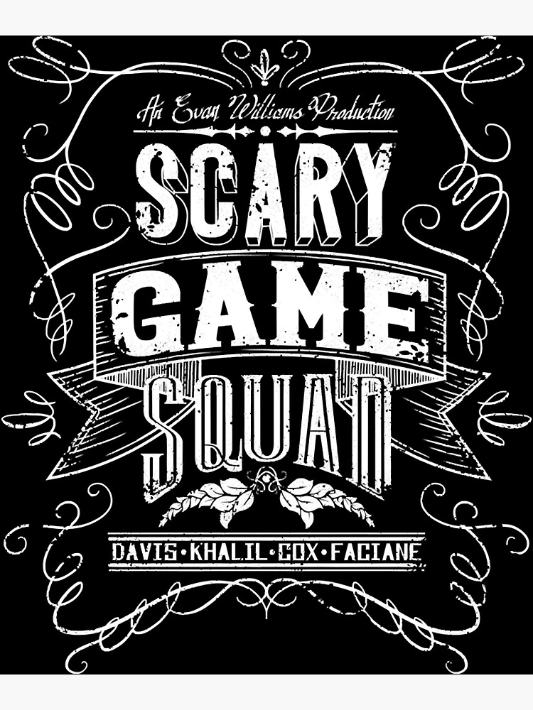 "Scary Game Squad Logo (offiziell) – Weißer Klassiker" Poster von ...