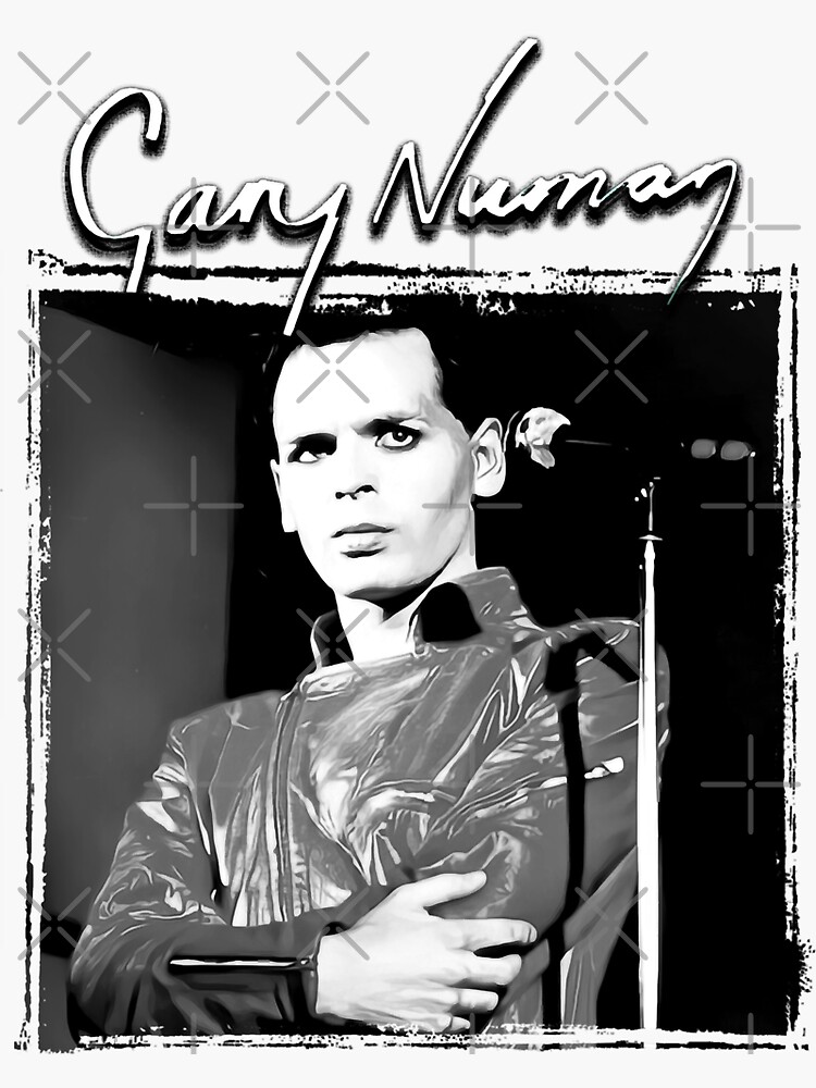 "Art Gary Numan Graphic Man Poster" Sticker by Barros8200 | Redbubble