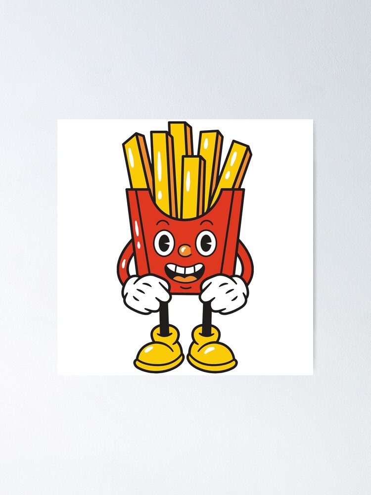 "Smiley potato french fries" Poster for Sale by The-Corner-Five | Redbubble
