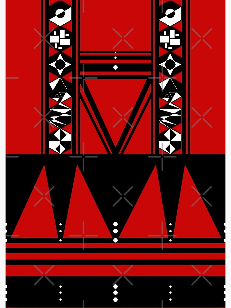 "African Xhosa Wedding Attire | Traditional Umbhaco Red" Art Print for ...