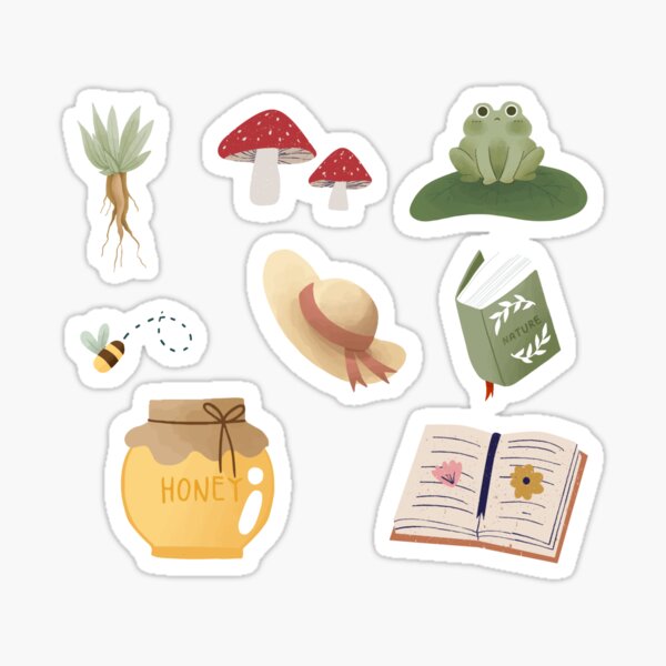 "Cottage Core Set 3" Sticker by AlissaMolderArt | Redbubble