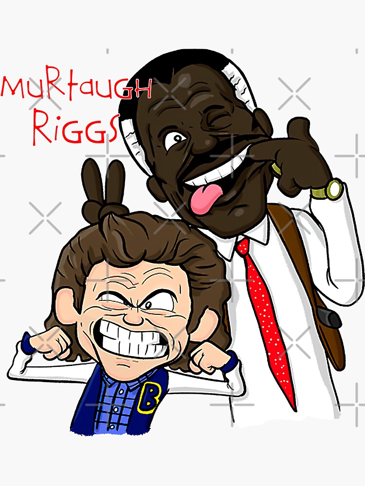 "Murtaugh and Riggs" Sticker for Sale by LFVEEMSN | Redbubble