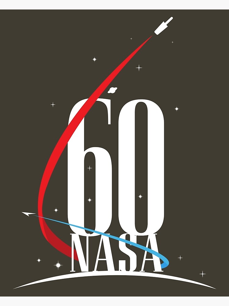 "60th Anniversary Space Nasa Graphic Funny, Basic Novelty, Graphics ...
