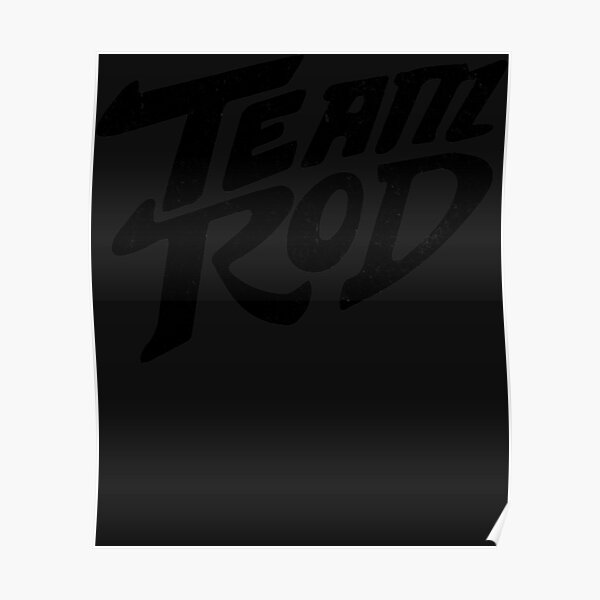 Póster «Camiseta básica con el logo de hot rod vintage de Team Rod» de ...