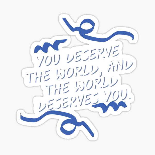 "Most Important You Deserve The World Halloween Holiday" Sticker by ...