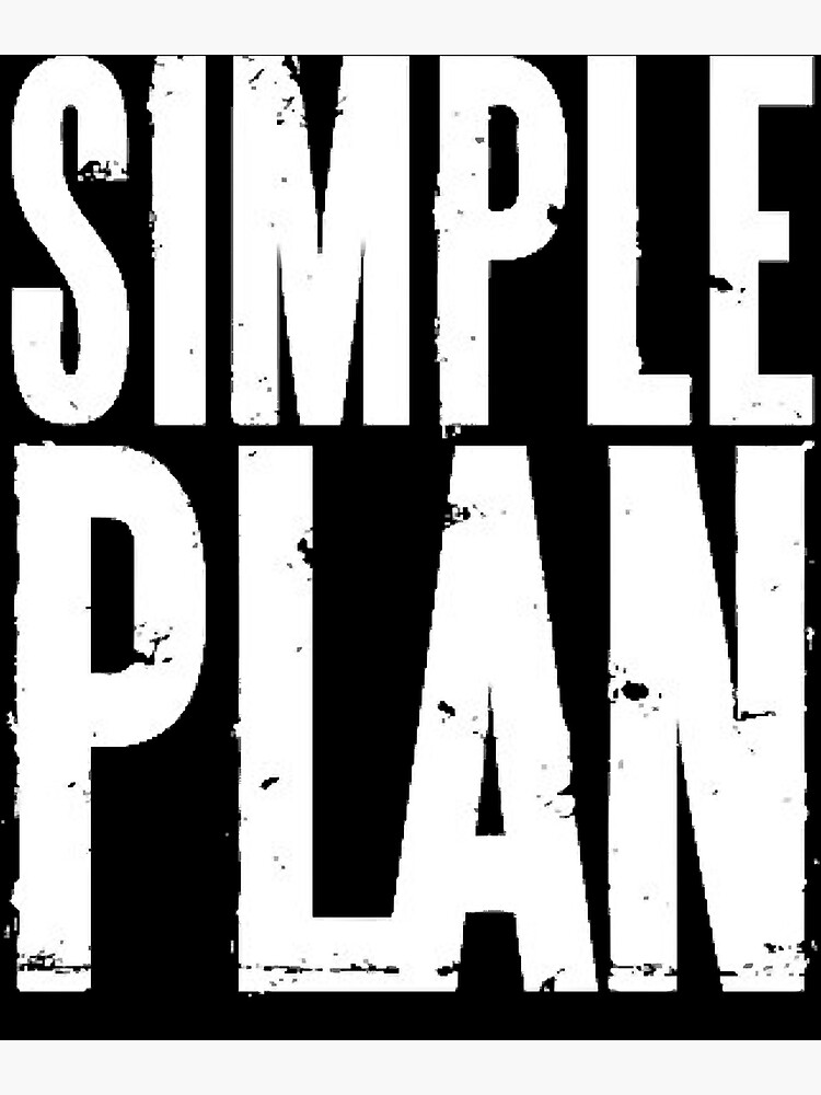 "Simple Plan Logo Essential" Poster for Sale by WadeHavens64 | Redbubble