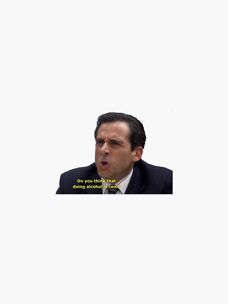 "Michael Scott - Screaming" Sticker for Sale by sentic | Redbubble