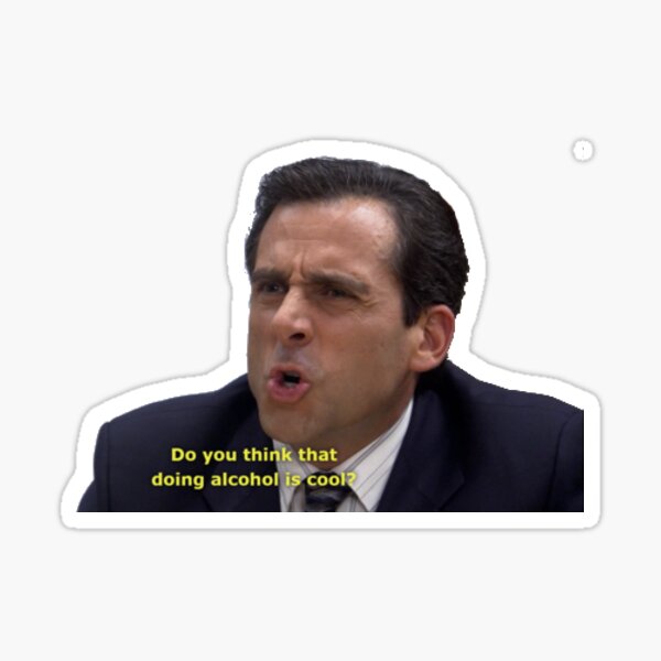"Michael Scott - Screaming" Sticker for Sale by sentic | Redbubble