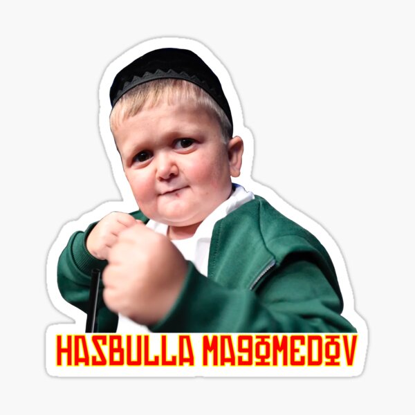 "Hasbulla " Sticker for Sale by clients | Redbubble