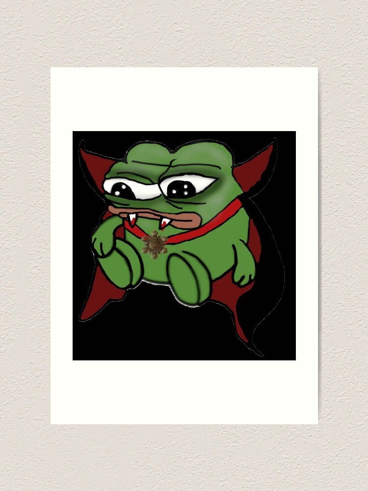 "Sad Dracula peepo" Art Print for Sale by flourpacket | Redbubble
