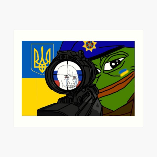 "Ukrainian sniper peepo " Art Print for Sale by flourpacket | Redbubble