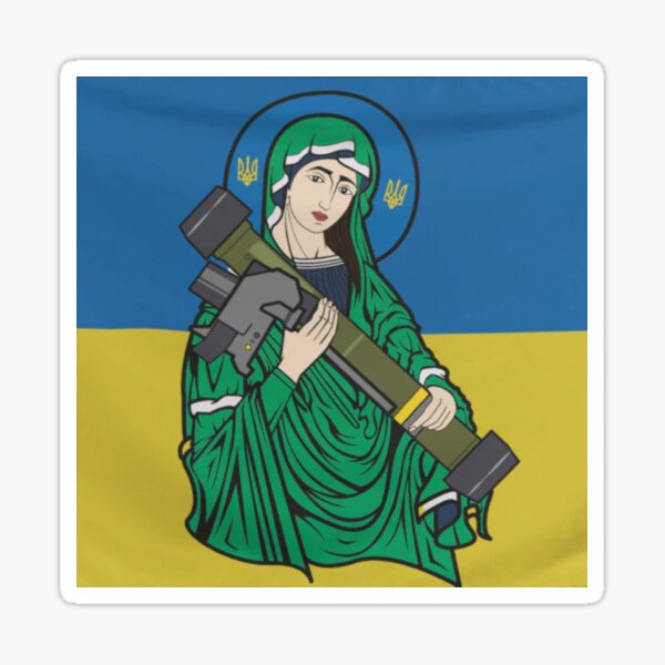 "Saint Javelin " Sticker by flourpacket | Redbubble