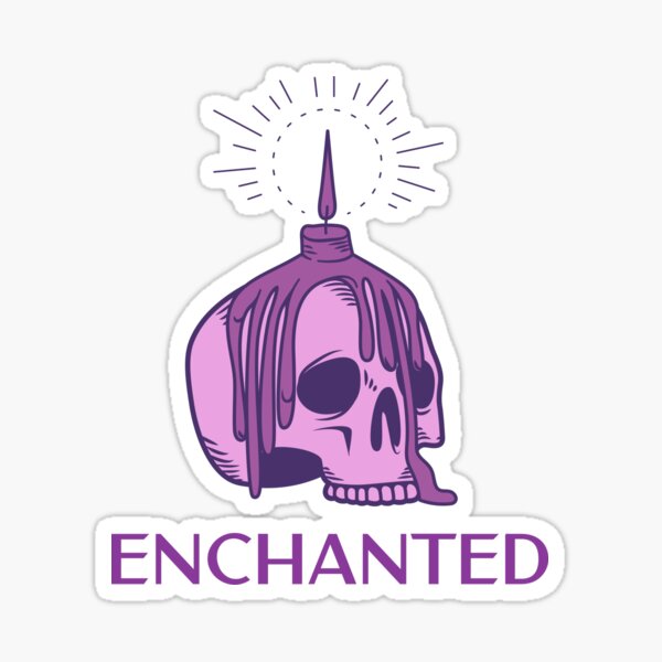 "enchanted" Sticker by DinoSour2 | Redbubble