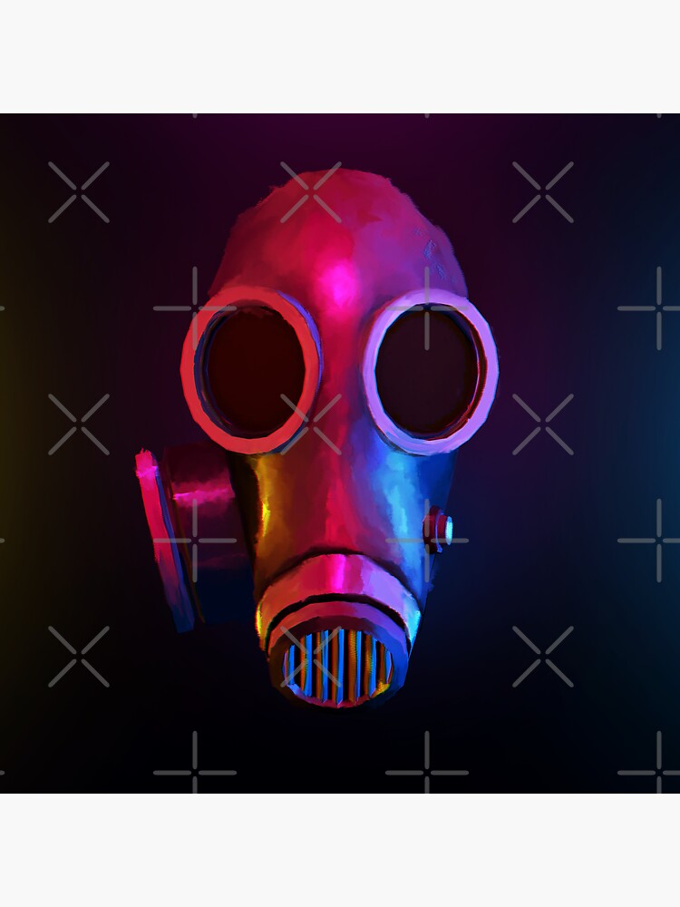 "Painterly Pyro Head" Sticker for Sale by SnipersKgroWife | Redbubble