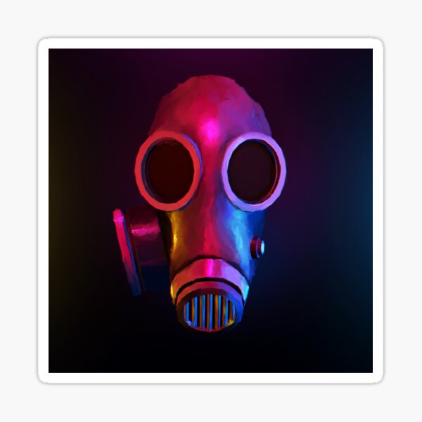 "Painterly Pyro Head" Sticker for Sale by SnipersKgroWife | Redbubble