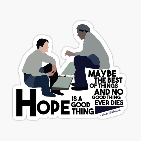 "shawshank redemption" Sticker by letteringbyruwi | Redbubble