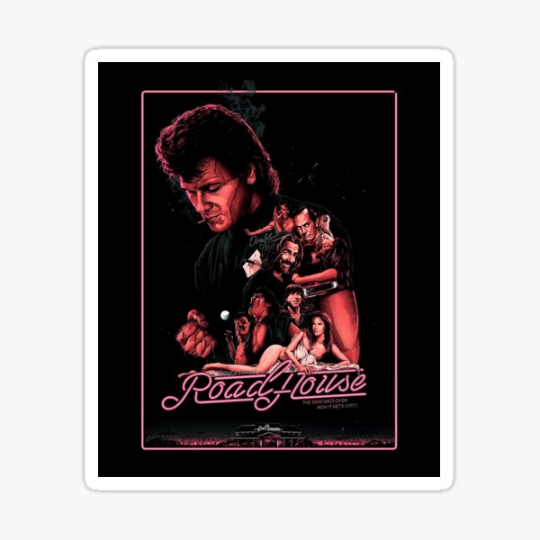"Road House Poster" Sticker for Sale by gamelnjwegma | Redbubble