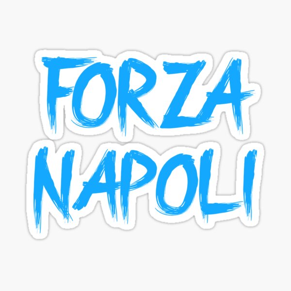 "Forza Napoli Blue" Sticker by VRedBaller | Redbubble