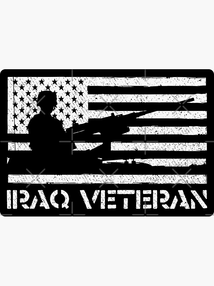 "IRAQ VETERAN" Sticker by alt36 | Redbubble