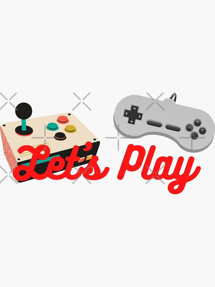 "Let's Play" Sticker by LeeCreator | Redbubble