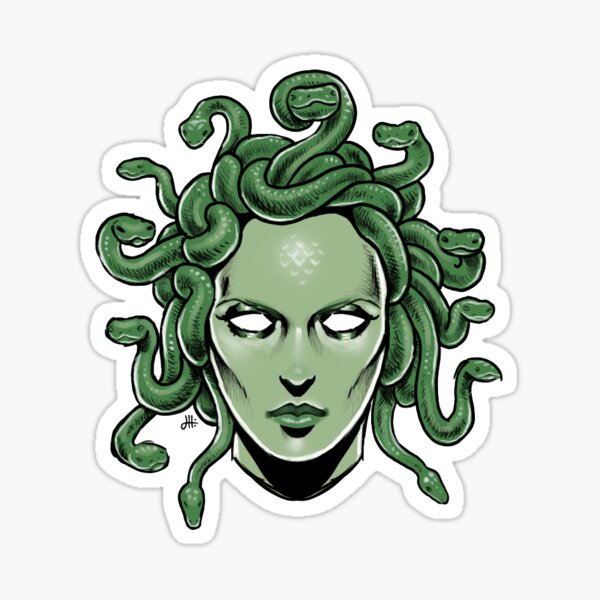 "Medusa" Sticker by jimheys | Redbubble