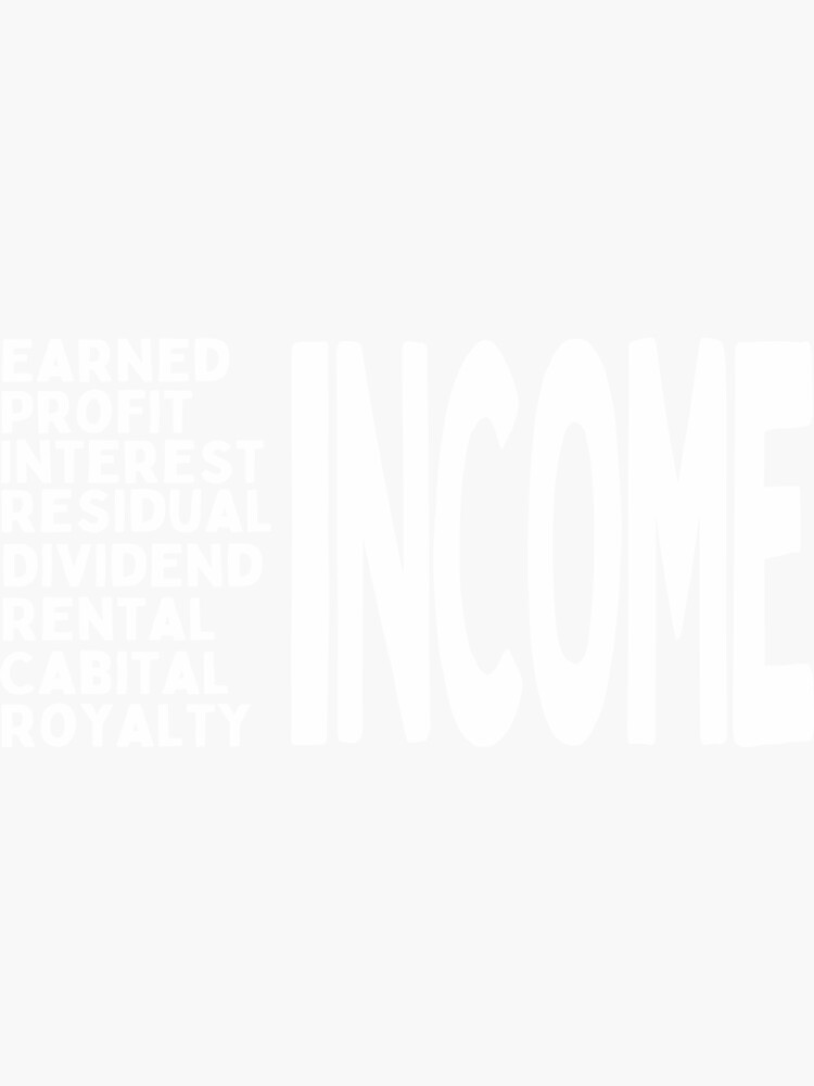 "Income" Sticker for Sale by MelaninMatters | Redbubble