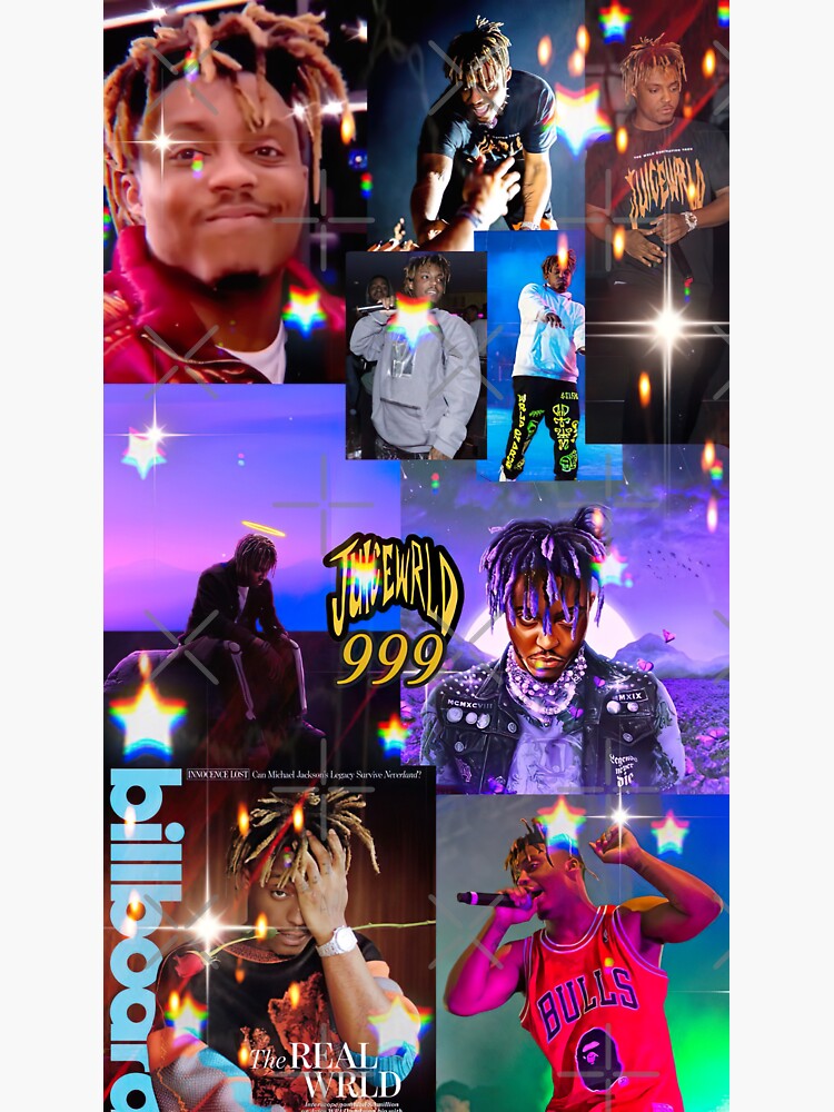 "STYLIZED Juice Wrld Collage" Sticker by Chxppa | Redbubble
