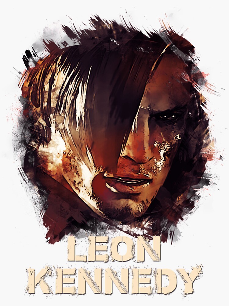 "Leon S. Kennedy - RESIDENT EVIL Classic ." Sticker for Sale by ...