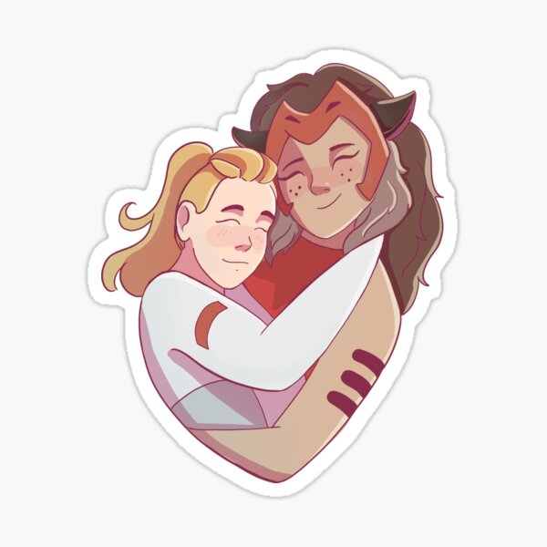 "catradora hug" Sticker by StefanySantiago | Redbubble