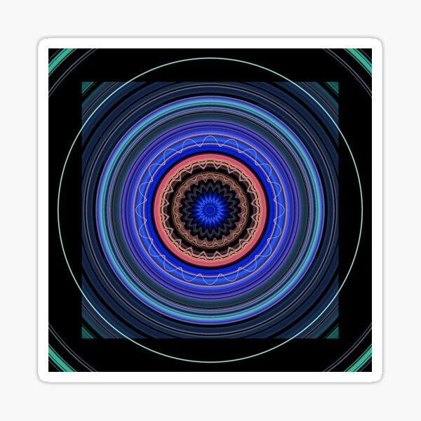 "Twist & Circle " Sticker by Akinezart | Redbubble