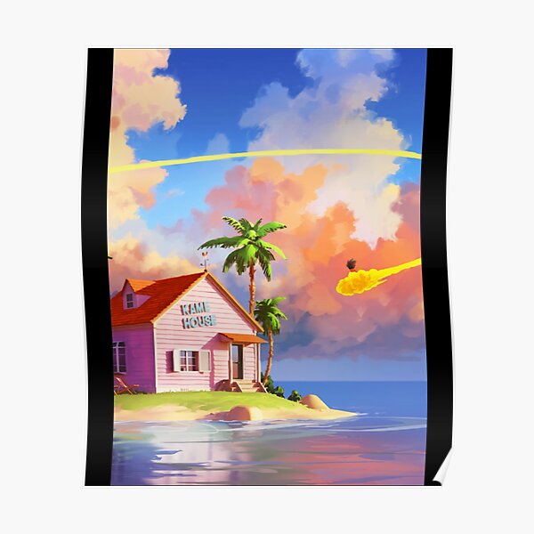 "Master Roshi Kame House - Dragon Ball - Artwork Perfect GiftDragon ...