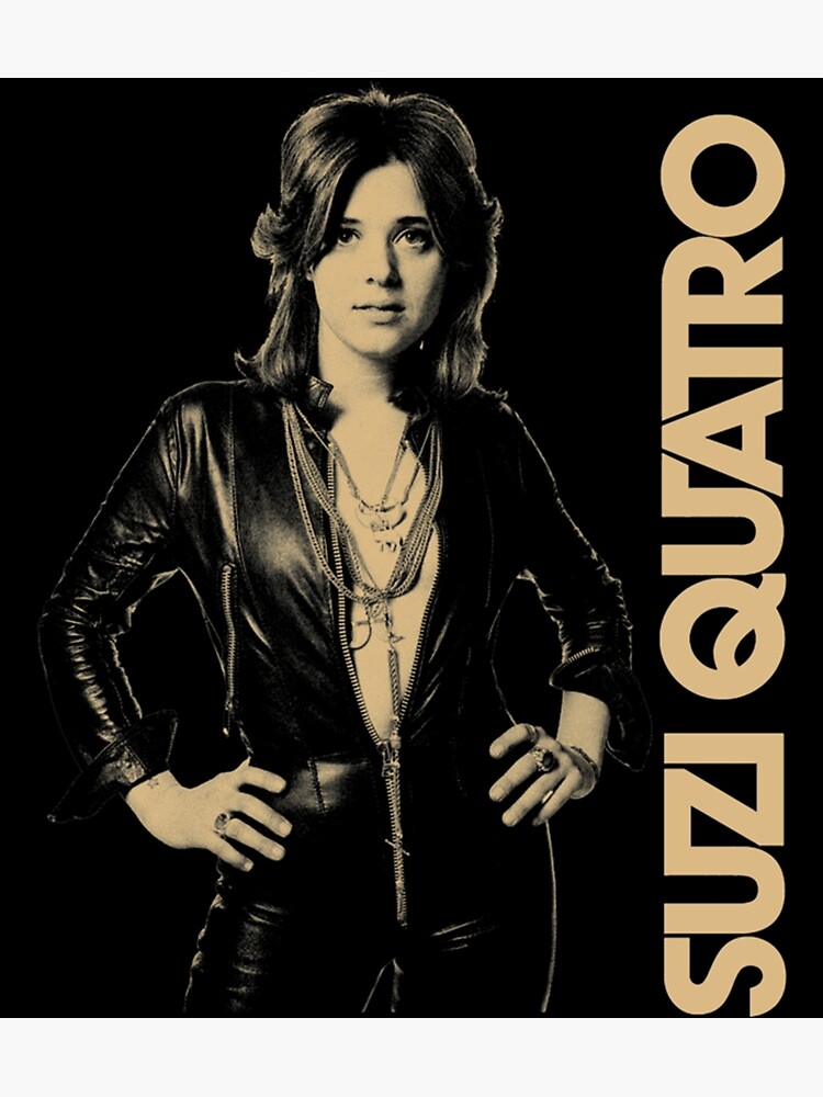 Póster «Suzi Quatro Rock y canto retro 2 Camiseta esencial» de holmesschm | Redbubble