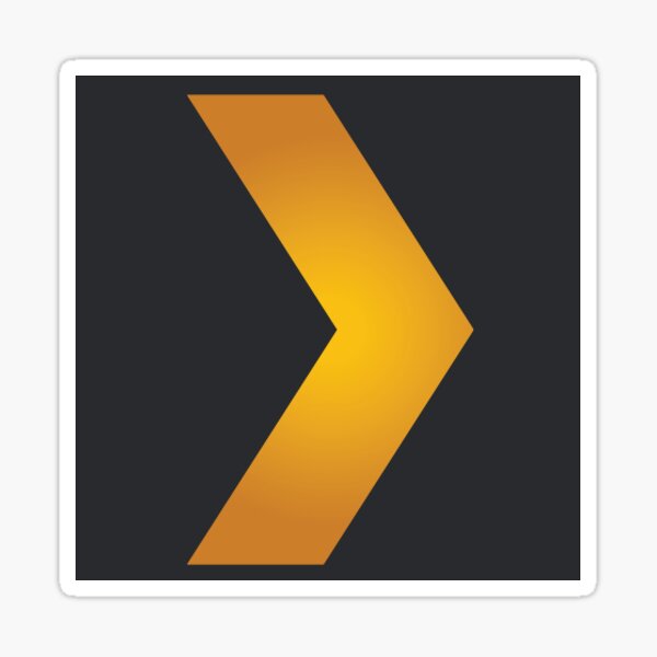 "Plex app icon" Sticker by royrodgers | Redbubble