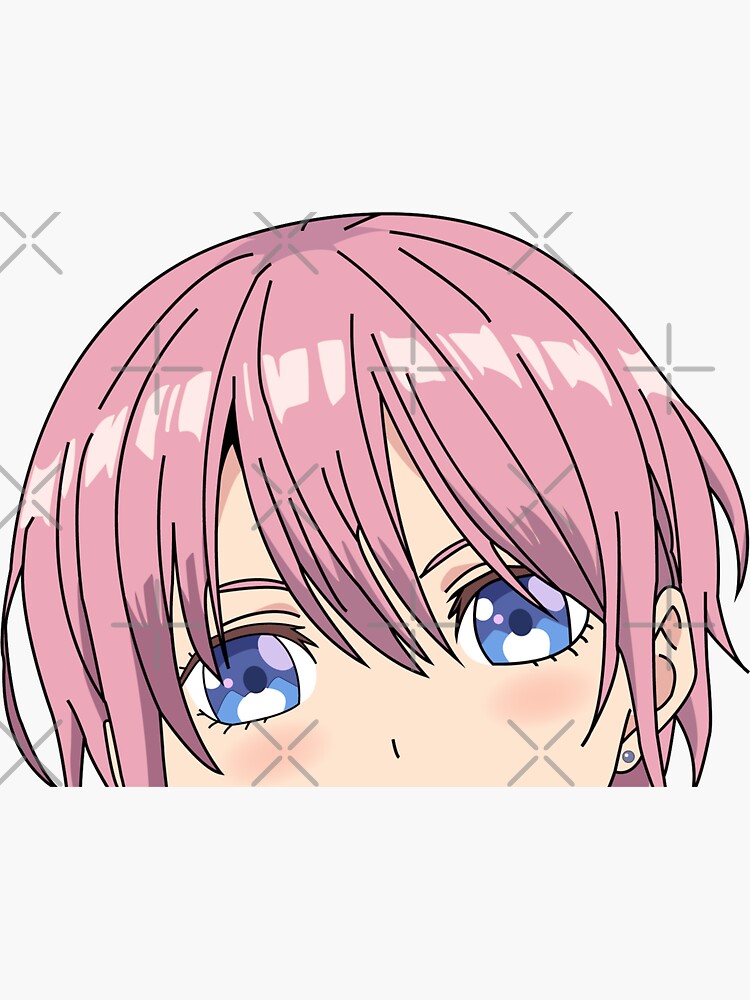 "Ichika Nakano peeker" Sticker by Akuma-san | Redbubble