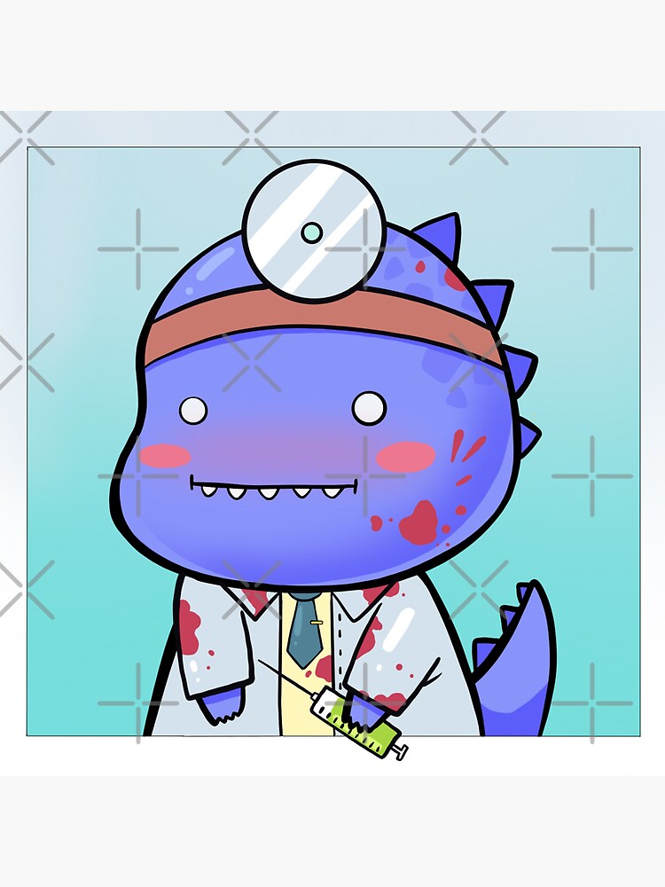 "dr rex" Sticker for Sale by DinomonDino | Redbubble