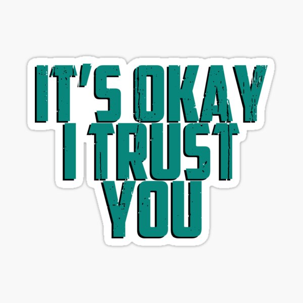 "TRUST" Sticker for Sale by domingoepil24 | Redbubble