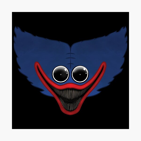 "Poppy playtime huggy wuggy's head creepy face" Photographic Print for ...